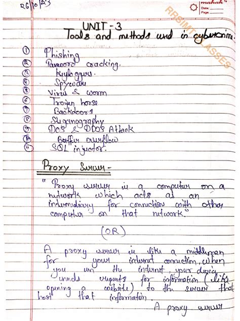 Cyber Security Unit 3 Notes Pdf