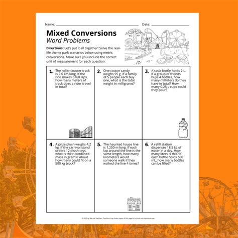 Free Printable Metric Conversion Worksheets We Are Teachers