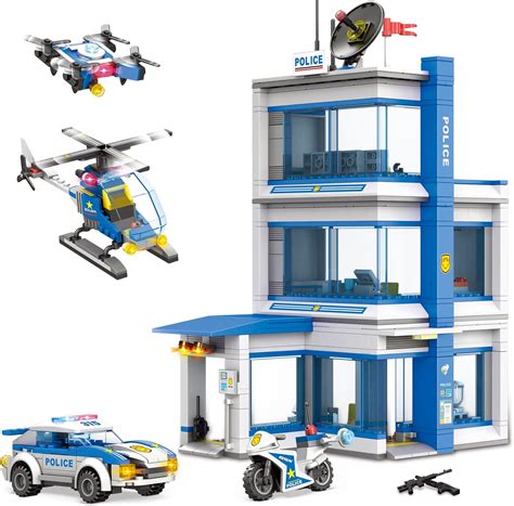 Buy Ep Exercise N Play City Police Station Building Block Set Police