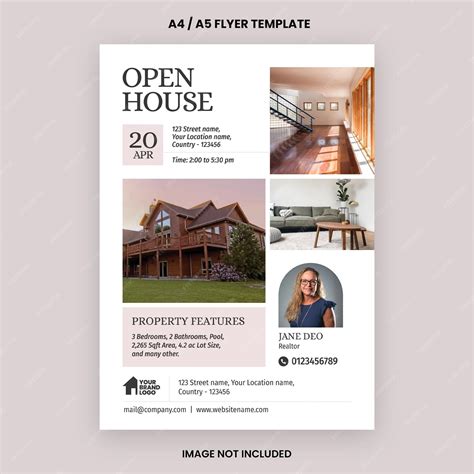 Premium Psd Real Estate Open House Flyer Template