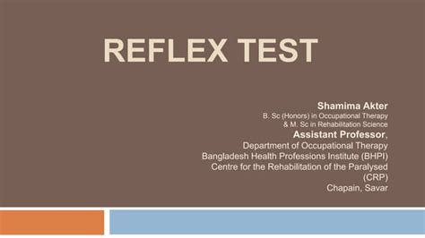 Reflex Ppt