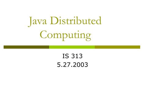 Ppt Java Distributed Computing Powerpoint Presentation Free Download Id5130022
