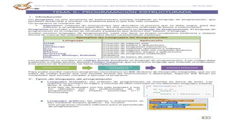 Tema 5 ProgramaciÓdptotecnopseint Es Una