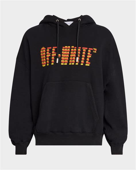 Off White Mens Graphic Logo Hoodie Neiman Marcus