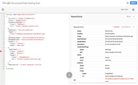 how to fix schema structured data markup errors