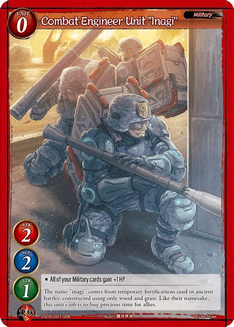 Combat Engineer Unit Inagi Starter Deck Giant Mechs And Yokai In Space Gate Ruler