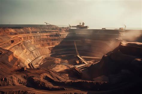 Premium AI Image Iron Ore Mines AI Technology Generated Image