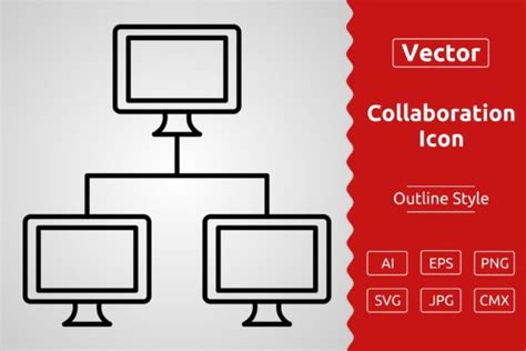 Vector Collaboration Outline Icon Design Graphic By Muhammad Atiq · Creative Fabrica