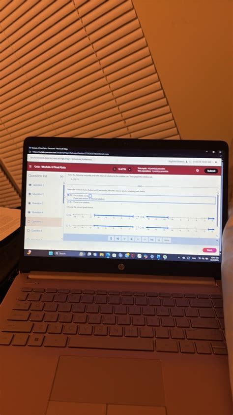 Solve The Following Inequality And Write Interval Notation For The Soluti
