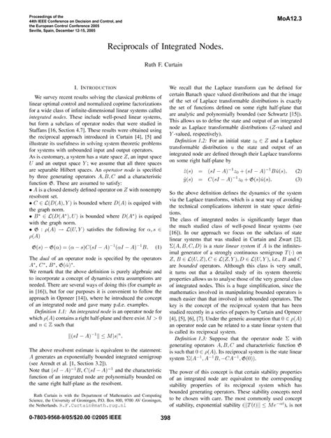 Reciprocals Of Integrated Nodes Ieee Conference Publication Ieee Xplore Reciprocals Of Integrated Nodes Ieee Conference Publication Ieee Xplore