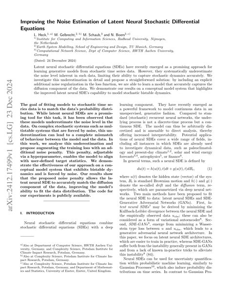 Pdf Improving The Noise Estimation Of Latent Neural Stochastic
