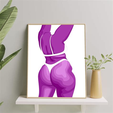 Curvy Woman Art Etsy