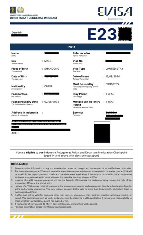 Contoh Kitas Dan Vitas Tenaga Kerja Wna