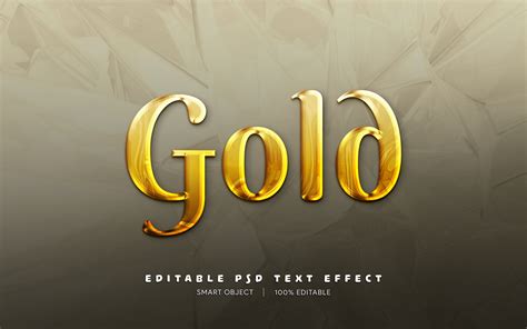 Artstation Gold Psd Fully Editable Text Effect Layer Style Psd