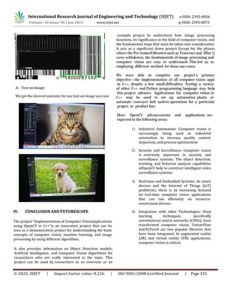 Implementation Of Computer Vision Applications Using Opencv In C Pdf