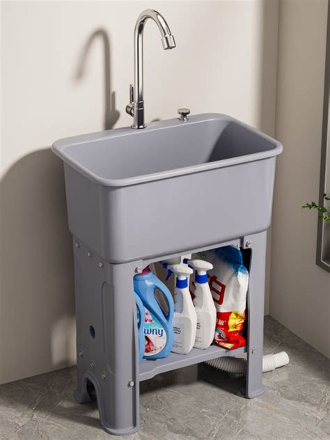 Balcony Laundry Tub Household With Washboard Laundry Table Outdoor
