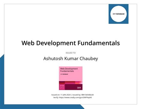 Ibmskillsbuild Ibmcertification Ashutosh Chaubey