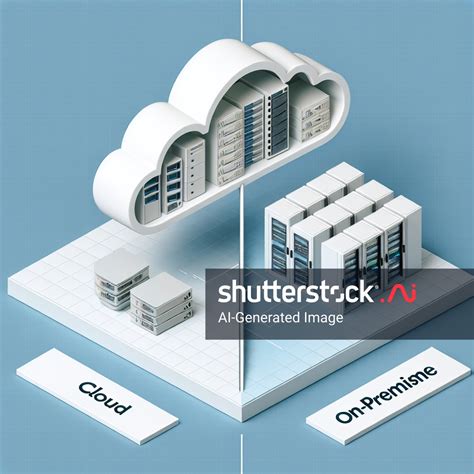 Cloud Vs On Premise Comparison 3d Ai Generated Image 2515835559 Shutterstock