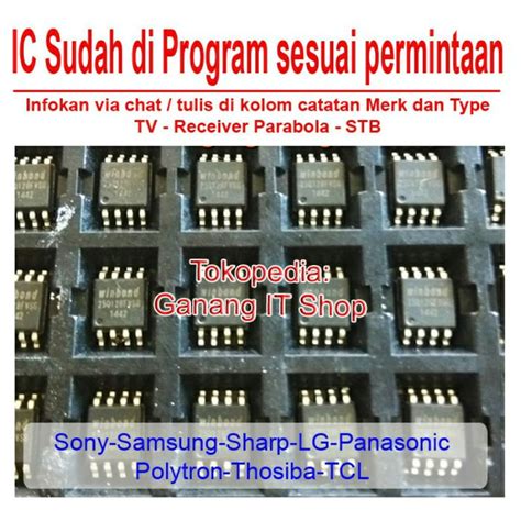 Jual IC Eeprom SPI TV LED LCD STB Receiver Parabola Q Q Q Eprom Memory