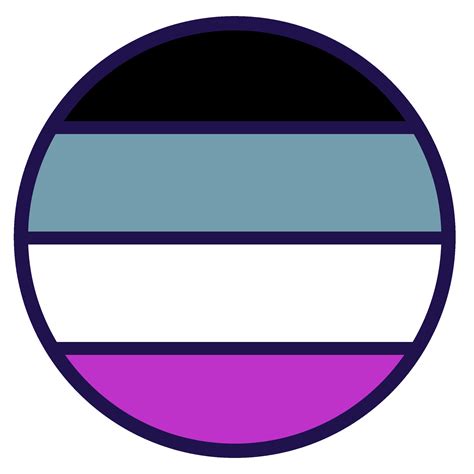 Asexual Lgbt Pride Flag Festive Circle Badge 26298257 Vector Art At