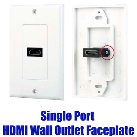Single Hdmi Wall Plate Outlet Female Hdmi Faceplate Lankagadgetshome
