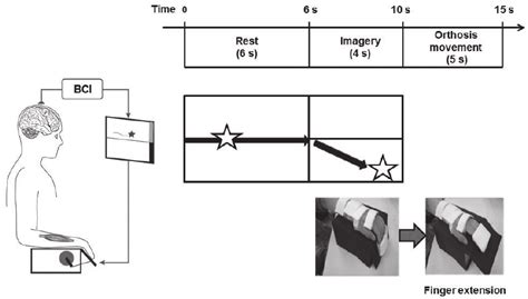 Braincomputer Interface Bci System The Participant Is Seated In