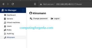 Manage Hyper V VMs Using Hyper V Manager Web Interface