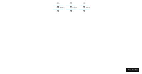 react duration picker examples codesandbox