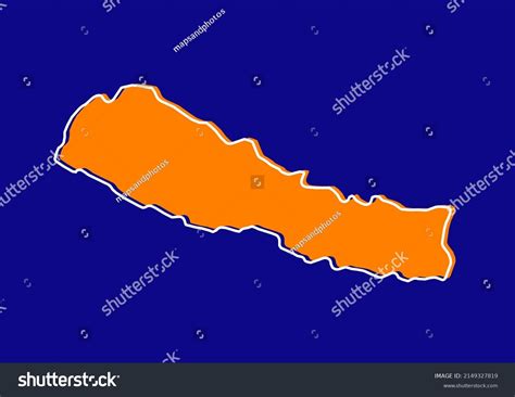 Outline Map Nepal Stylized Concept Map Stock Vector Royalty Free Shutterstock