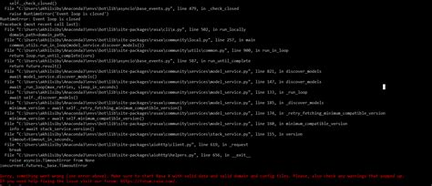 getting error while running rasa x locally [deprecated] rasa x