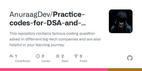 Github Anuraagdev Practice Codes For Dsa And Competitive Programming