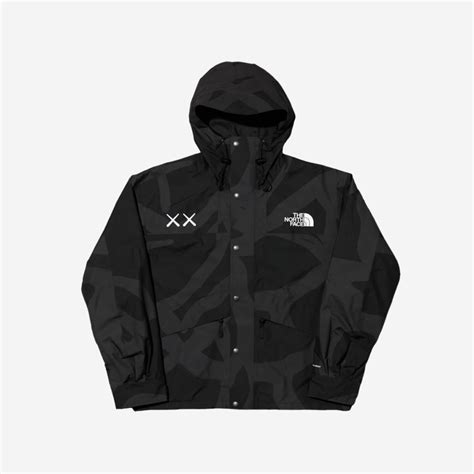 노스페이스 X 카우스 레트로 1986 마운틴 자켓 블랙 프린트 22fw The North Face Kream