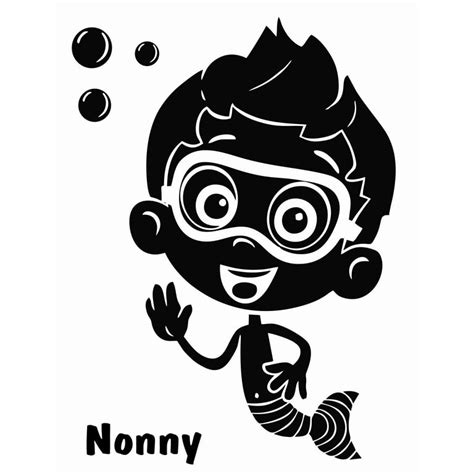 Bubble Guppies Coloring Pages Nonny