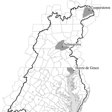 Map Of The Chesapeake Bay Watershed Highlighting The Three Download Scientific Diagram