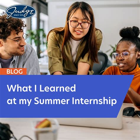 The Judge Group On Linkedin Navigating Your First Internship Six