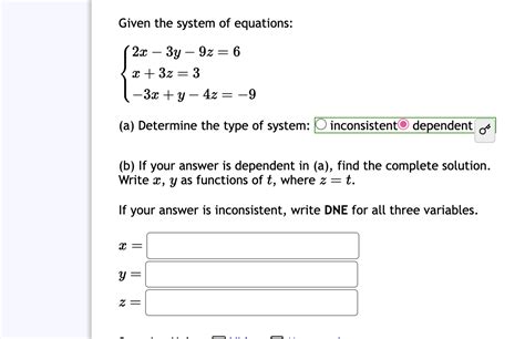 Solved Given The System Of