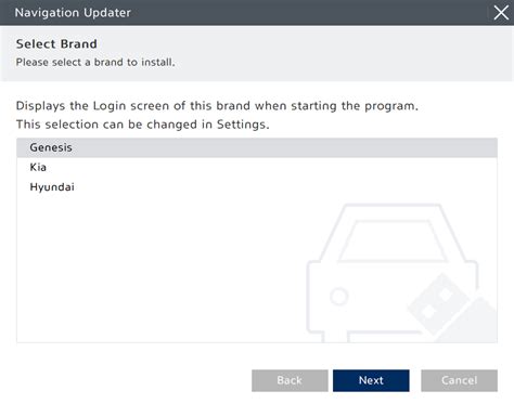 navigation updater official genesis navigation update website