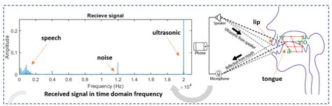 the sample signal in the frequency domain shows two ranges of acoustic