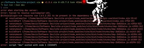 Fails To Run Certain Vite Frameworks Scaffolded With Create Vite