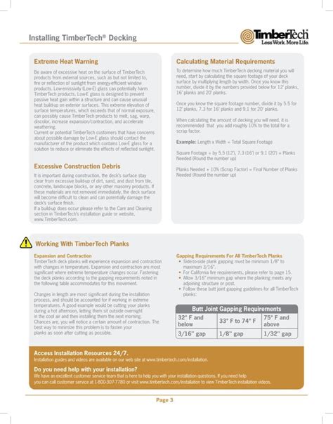 Timbertech Decking Install Guide Pdf