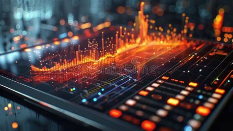 Close Up View Of A Tablet Displaying Sophisticated Data Analytics With Dynamic Graphs And