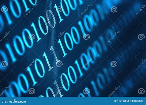 Binary Code Abstract Background Modern Technology Internet Communication And Network Data Stock