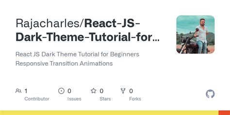 Github Rajacharlesreact Js Dark Theme Tutorial For Beginners React Js Dark Theme Tutorial