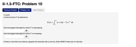 Solved Point Let The Function F Be Defined By Chegg Com