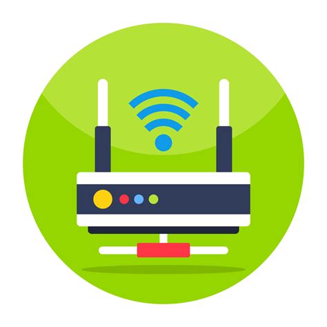 Internet Device Icon Flat Design Of Router 13506249 Vector Art At Vecteezy