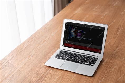 Premium Photo Software Development Programming On Computer Screen For Modish Application