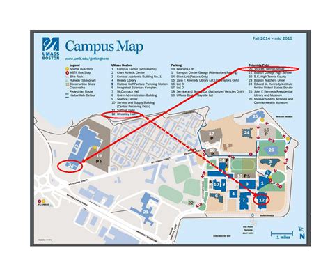 Umass Boston Map ~ Elamp