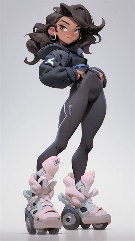 Artstation Ai 20230421 02 Stylized Skinsuit Girls Female Character Design Character Modeling