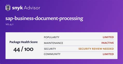 Sap Business Document Processing Python Package Snyk