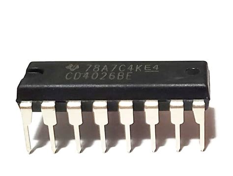 Cd4026be Cd4026 Cmos Decade Counterdivider 7 Segment 5 Reverb